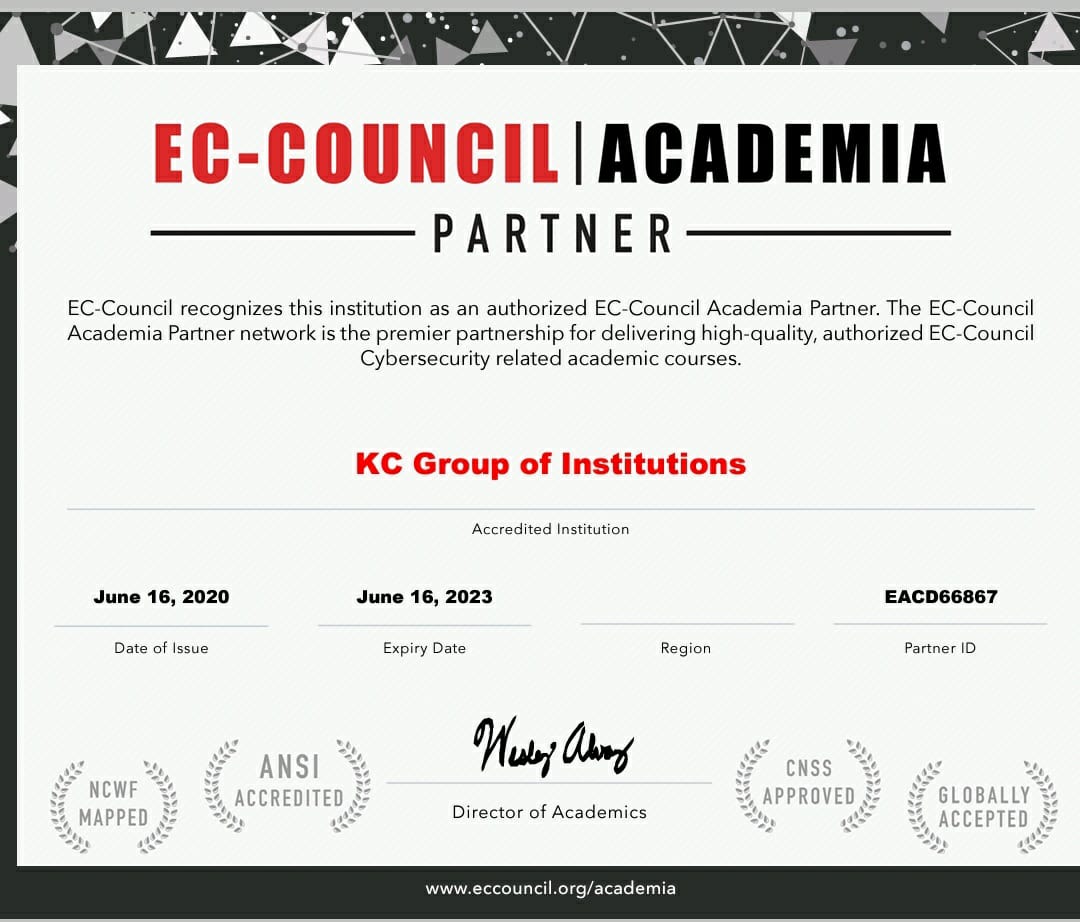EC Council University USA - KC Group of Institutes Punjab, Himachal